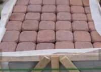 China Granite Outdoor Natural Paving Stones For Garden / Patio Red Porphyry for sale