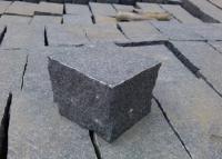 China Natural Split Black Outdoor Paving Stones , Granite Grey Black Paving Stones for sale