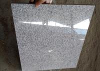 China Indoor / Outdoor Granite Tiles , Light Grey Hard Honed Granite Floor Tile for sale