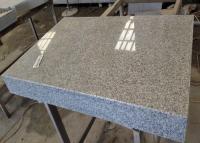 China Indoor / Outdoor Granite Tiles , Light Grey Hard Honed Granite Floor Tile for sale