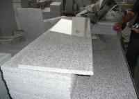 China Light Grey White Granite Slab Steps , Granite Stone Slabs For Outdoor Steps for sale