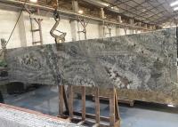 China Polished Bookmatched Stone Slabs , Hard White Grey Polished Granite Slabs for sale
