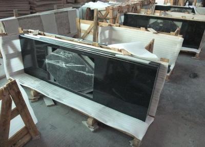 China Absolute Black Granite Vanity Top , 2cm Thick Natural Solid Surface Vanity Tops for sale