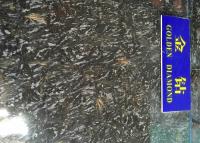 China Black Gold Polished Granite Tiles , High Density Granite Countertop Slabs for sale