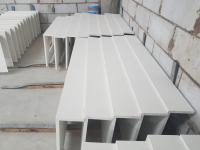 China Mitre Connect Edge Solid Surface Bathroom Countertops Pure White Color for sale