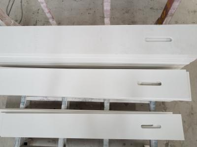 China Man Made Solid Stone Countertops Skirting Apron Tissue Holes Custom Stone Form for sale