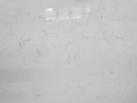 China Marble Like Vein Engineering Bianco Carrara Countertop , Hard White Quartz Worktop for sale