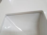 China Polished White Quartz Bathroom Countertops , Engineered Bath Vanity Tops for sale