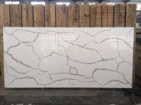 China Elegant Design Calacatta Quartz Countertops , Luxury White Quartz Vanity Top for sale