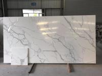 China Elegant Design Calacatta Quartz Countertops , Luxury White Quartz Vanity Top for sale