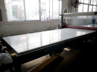 China Pure White Solid Stone Countertops For Kitchen Cabinet Quartz Material for sale