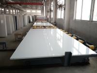 China Pure White Solid Stone Countertops For Kitchen Cabinet Quartz Material for sale