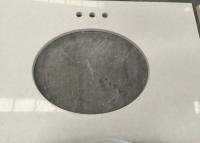 China Pure White Quartz Kitchen Worktops 20 / 30mm Thickness Stain Resistant for sale