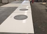 China Pure White Quartz Kitchen Worktops 20 / 30mm Thickness Stain Resistant for sale