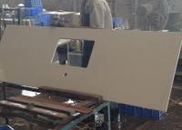 China Brown Quartz Stone Countertops For Kitchen / Bathroom Size Optional for sale
