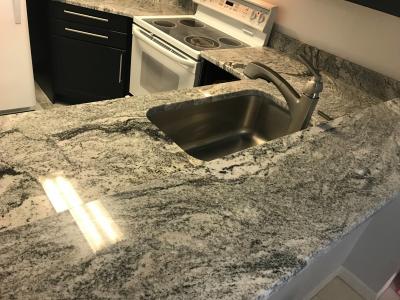 China Thickness 12mm Polished Book Match Solid Stone Countertops for sale
