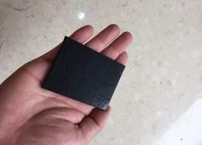 China quan stone best selling pure black galaxy quartz stone for countertop for sale