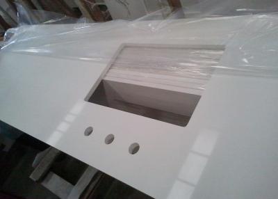 China Snow White Unique Quartz Countertops , High Hardness Natural Quartz Countertops for sale