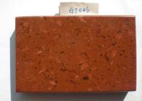 China Red Glass Quartz Stone Countertops 6 Mohs Hardness 36.0 MPa Flexural Strength for sale