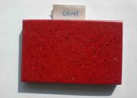 China Red Glass Quartz Stone Countertops 6 Mohs Hardness 36.0 MPa Flexural Strength for sale