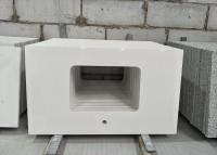 China Pure White Quartz Stone Countertop 2.6g/cu.cm Density 52.7MPa Flexural Strength for sale