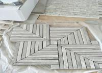 China Whit	Marble Mosaic Tile , marble mosic floor tile 10mm Thickness 302x302mm Sheet Size for sale