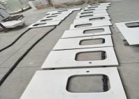 China Pre cut quartz stone vanity top Eased Edge Water Absorption < 1.0% for sale