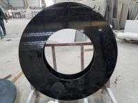 China Black Nero Marquina round table countertops marble table tops SGS Certification for sale