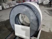 China Black Nero Marquina round table countertops marble table tops SGS Certification for sale