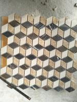 China White marble hexagon mosic tile 10mm Thickness For Bathroom / Kitchen for sale