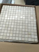 China White marble hexagon mosic tile 10mm Thickness For Bathroom / Kitchen for sale