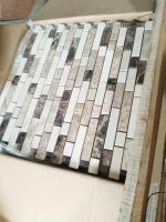 China White marble hexagon mosic tile 10mm Thickness For Bathroom / Kitchen for sale