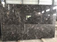 China Solid Marble Stone Countertops Slab Brown Color Polished Finish Surface for sale