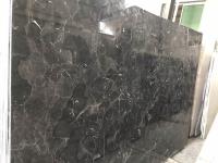 China Solid Marble Stone Countertops Slab Brown Color Polished Finish Surface for sale