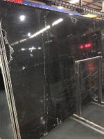 China Nero Marquina Polished Natural Marble Tile Bathroom Marble Shower Floor Tile for sale
