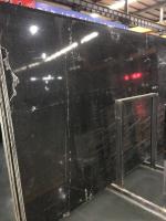 China Nero Marquina Polished Natural Marble Tile Bathroom Marble Shower Floor Tile for sale