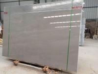 China Pure Grey Marble Slab , Polished Finished Stone Marble Slab Custom Size for sale
