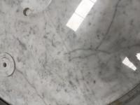China Bianco cararra white Venato marble bathroom vanity tops for hospitality rennovation for sale