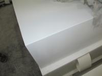 China White Quartz Solid Stone Countertops For Kitchen 2.5 G / Cm3 Bulk Density for sale