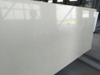 China White Quartz Solid Stone Countertops For Kitchen 2.5 G / Cm3 Bulk Density for sale
