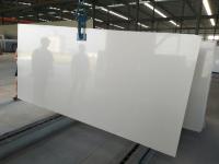 China White Quartz Solid Stone Countertops For Kitchen 2.5 G / Cm3 Bulk Density for sale
