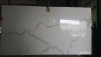 China White Quartz Solid Stone Countertops For Kitchen 2.5 G / Cm3 Bulk Density for sale