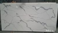 China White Quartz Solid Stone Countertops For Kitchen 2.5 G / Cm3 Bulk Density for sale