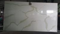 China White Quartz Solid Stone Countertops For Kitchen 2.5 G / Cm3 Bulk Density for sale
