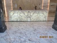 China Beautiful White Color Natural Marble Floor Tile 1.8 Cm Thickness Big Slab for sale