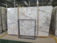 China Beautiful White Color Natural Marble Floor Tile 1.8 Cm Thickness Big Slab for sale