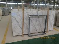 China Beautiful White Color Natural Marble Floor Tile 1.8 Cm Thickness Big Slab for sale