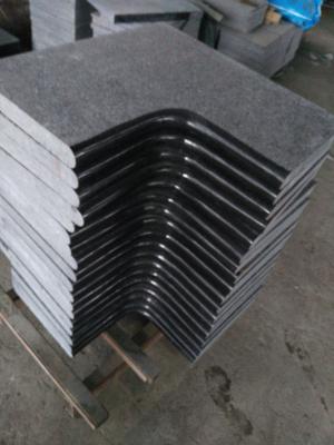 China Multi Function Polished Granite Floor Tiles / Black White Galaxy Granite Floor Tiles for sale