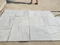 China Viscount White Vein Light Grey Grey Granite Bathroom Tiles For Swimming Poor for sale