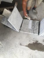 China Viscount White Vein Light Grey Grey Granite Bathroom Tiles For Swimming Poor for sale